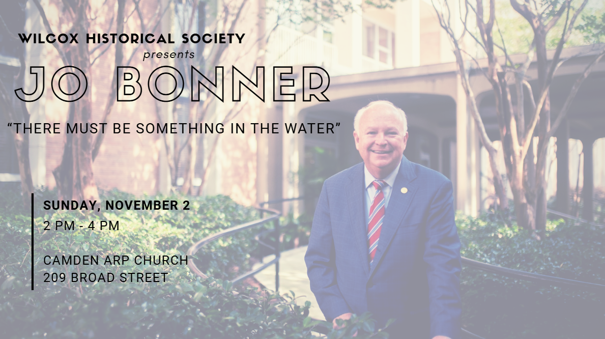 Jo Bonner: There Must Be Something in the Water – Wilcox Historical Society